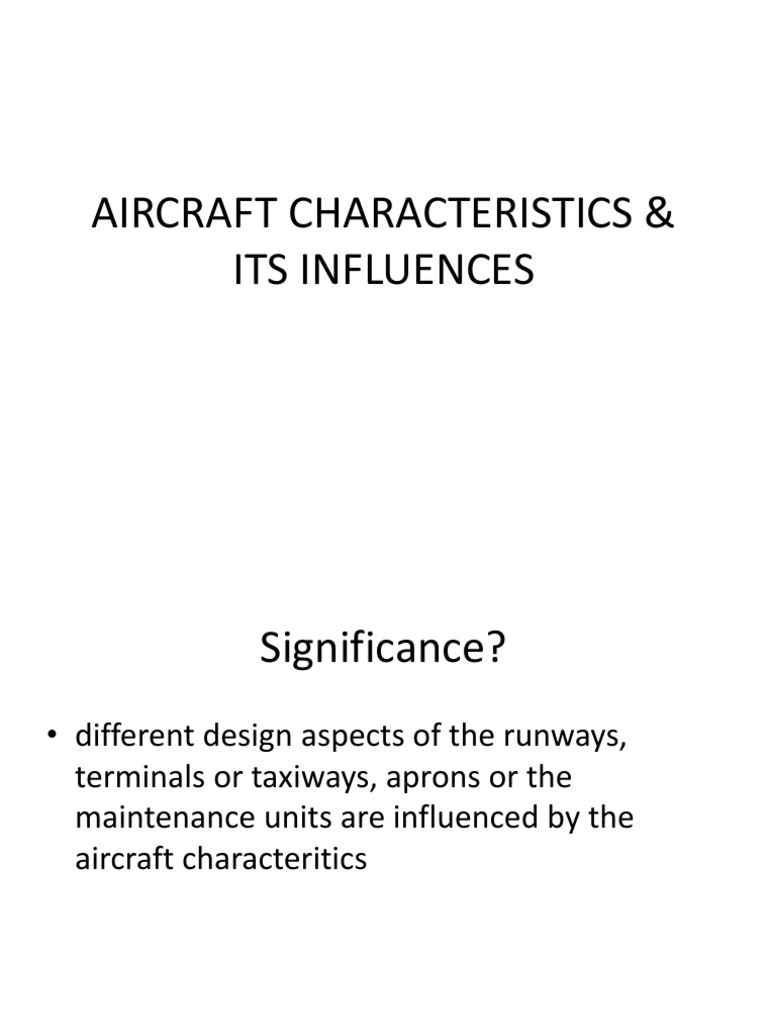 Aircraft Characteristics and Design Impacts | PDF | Jet Engine | Takeoff