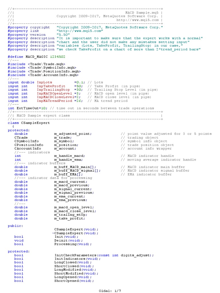 Met A Trader 5 Source | PDF | Computer Engineering | Software Engineering