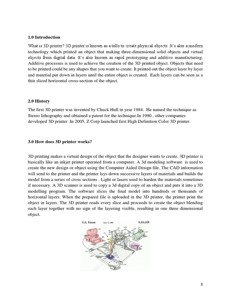Computer Science 3d Printer | PDF | 3 D Printing | 3 D Modeling