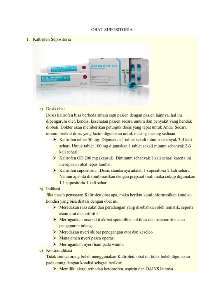 Obat Supositoria | PDF | Kesehatan Holistik