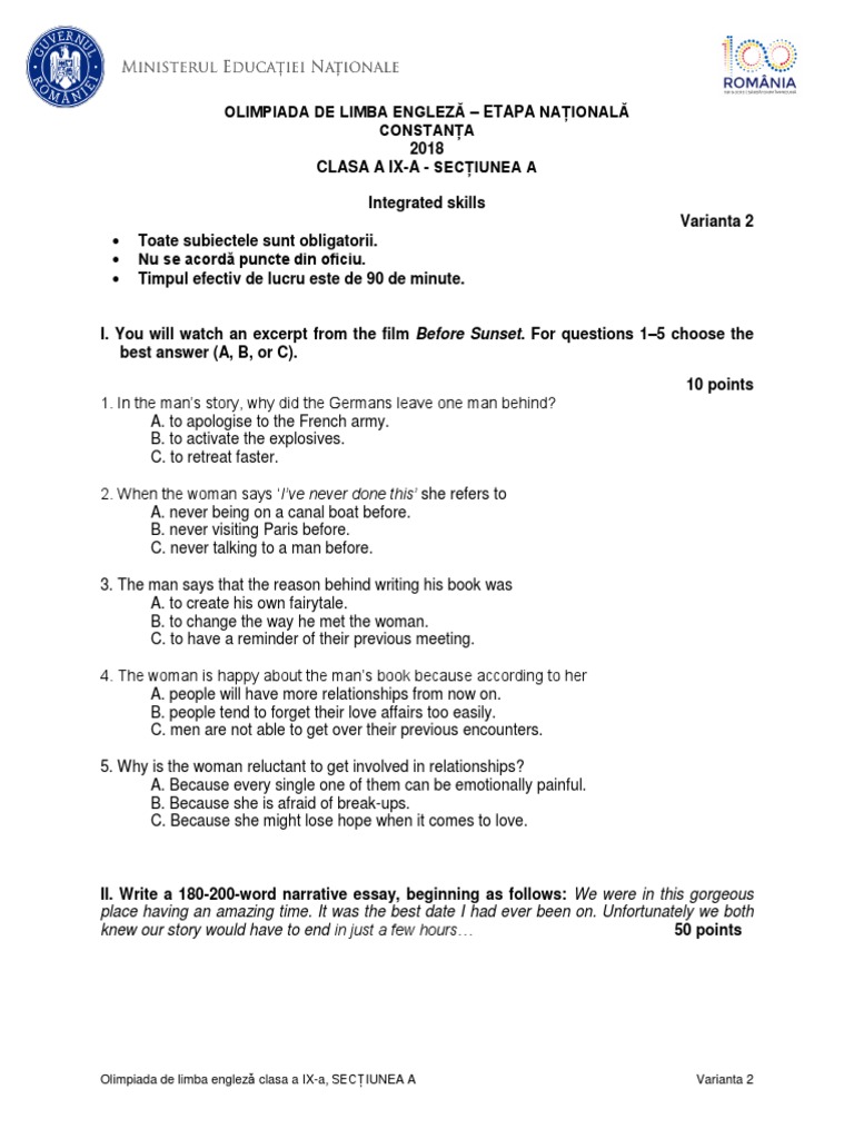 IX A Integrated Skills Subiect PDF | PDF