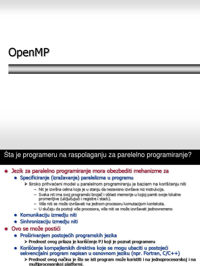 OpenMP - 1 | PDF
