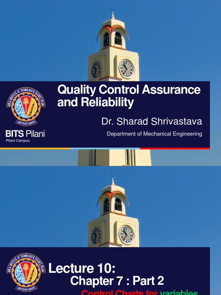 Quality Control Assurance and Reliability: Dr. Sharad Shrivastava | PDF | Probability ...