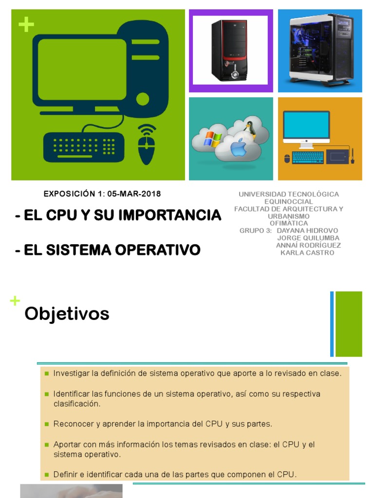 Importancia del CPU y SO | PDF | Microsoft Windows | Unidad Central de ...