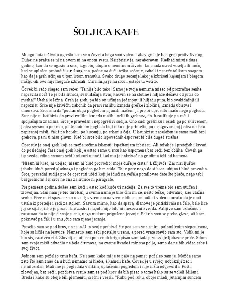 Soljica Kafe Ivan Cankar