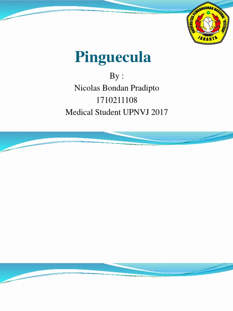 Understanding Pinguecula: Causes & Treatment | PDF