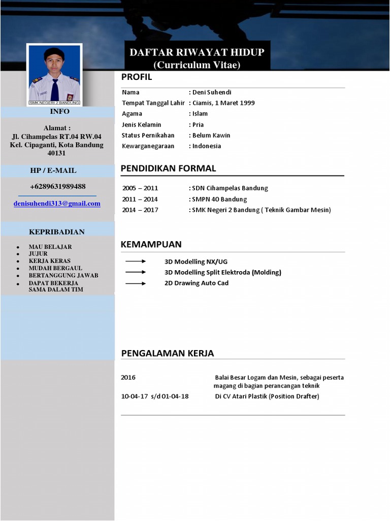 NEW CV Deni Suhendi | PDF