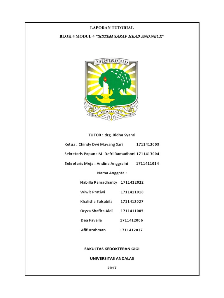 Laporan Tutorial Blok 4 Modul 4 | PDF