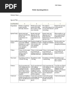 Graded Recitation Rubric | PDF | Communication | Human Communication