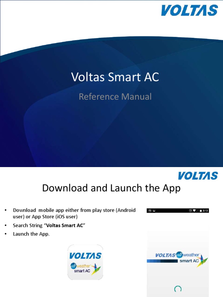 Voltas Smart AC: Reference Manual | PDF | Finance & Money Management ...