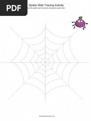 Spider Web Lines To Trace
