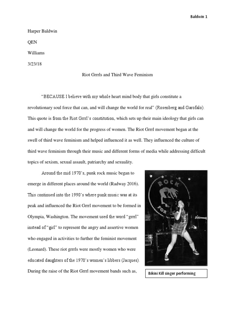 Riot Grrrls and Third Wave Feminism | PDF | Feminism | Gender Studies
