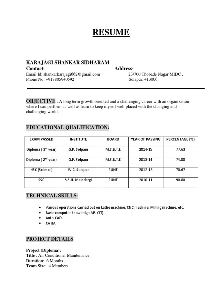 SHAnKAR K Resume... | PDF