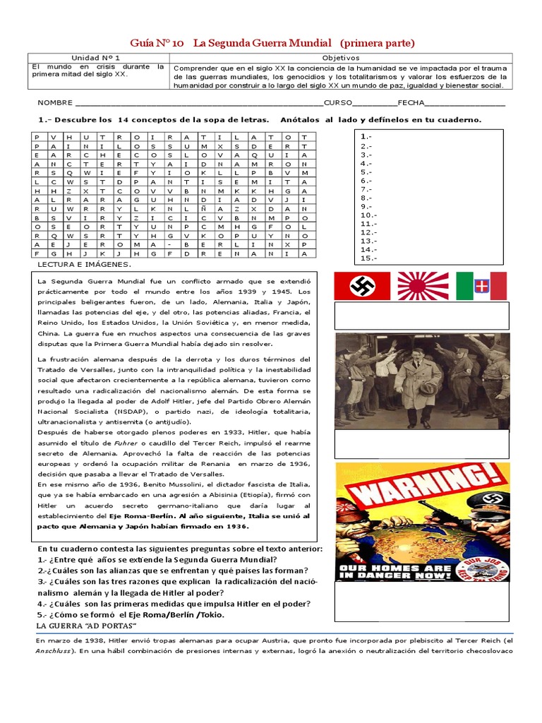 Guia La Segunda Guerra Mundial | PDF | Alemania nazi | Potencias del Eje