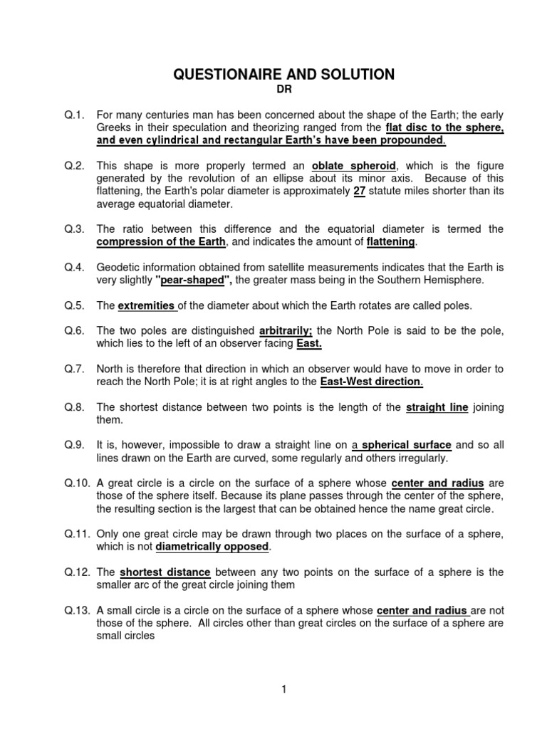 DR & Maps & Charts Combine | PDF | Sphere | Latitude