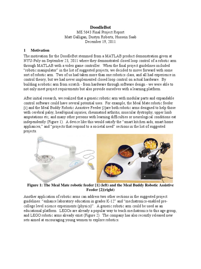 Drawing Inspiration: The Design and Implementation of an Educational Robotic Arm for Engaging ...