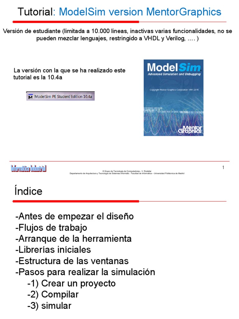 ModelSim Manual | PDF | Vhdl | Archivo de computadora