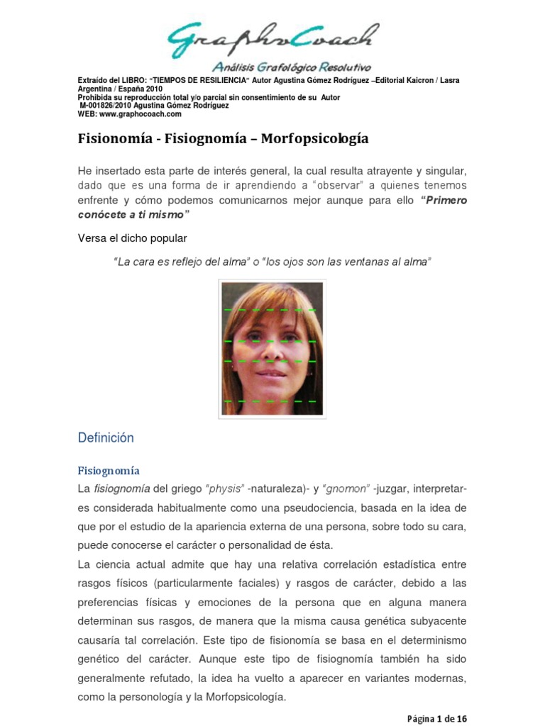 Fisionomia | PDF | Fisonomía | Sicología