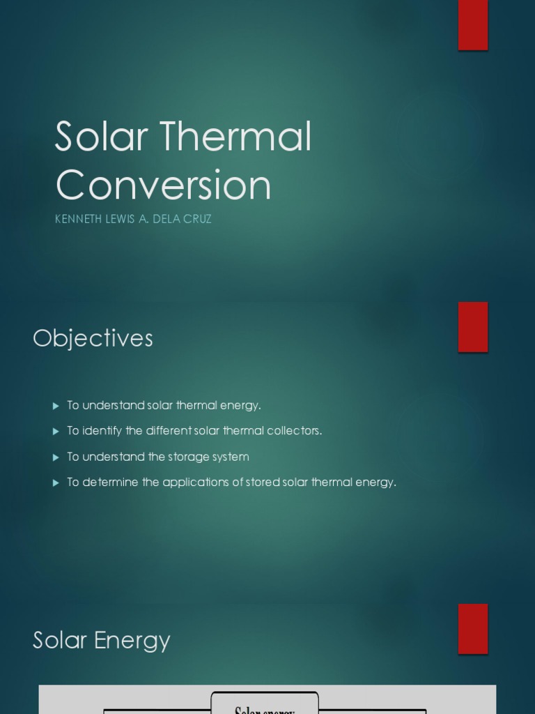 Solar Thermal Conversion | PDF