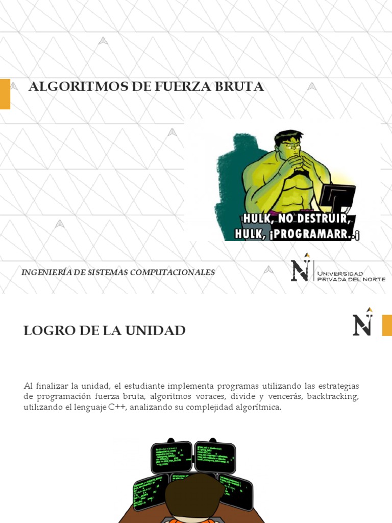 s01 Alg Fuerza Bruta | PDF | Teoría de la complejidad computacional ...