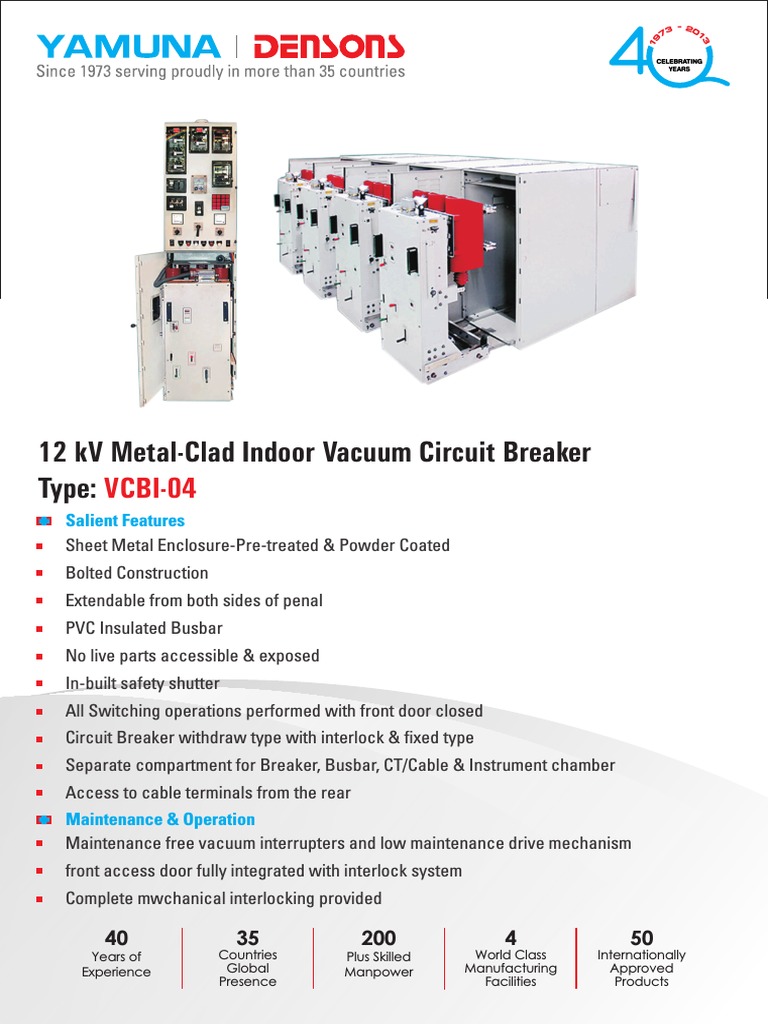 12 KV VCB Indoor | PDF | Insulator (Electricity) | Components