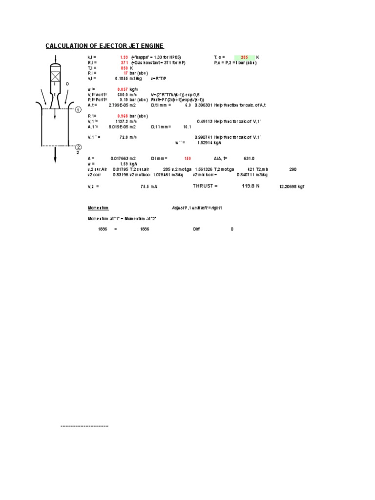 Cópia de Ejector - Calculation | PDF