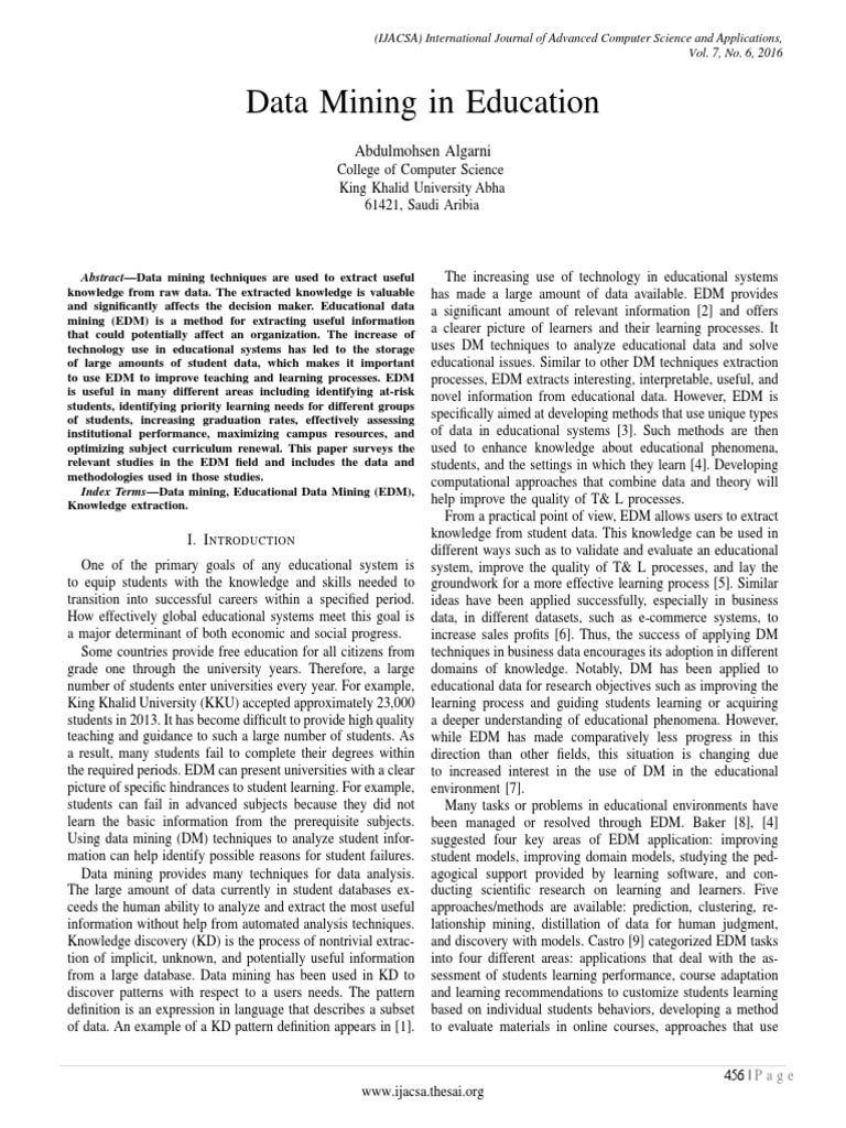 Edu Data Mining | PDF | Data Mining | Statistical Classification