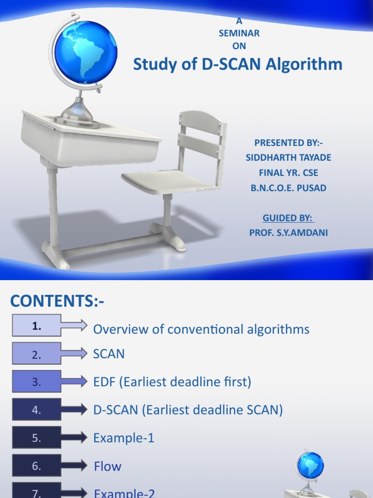 Study of D-SCAN Algorithm: A Seminar ON | Download Free PDF | Sports ...