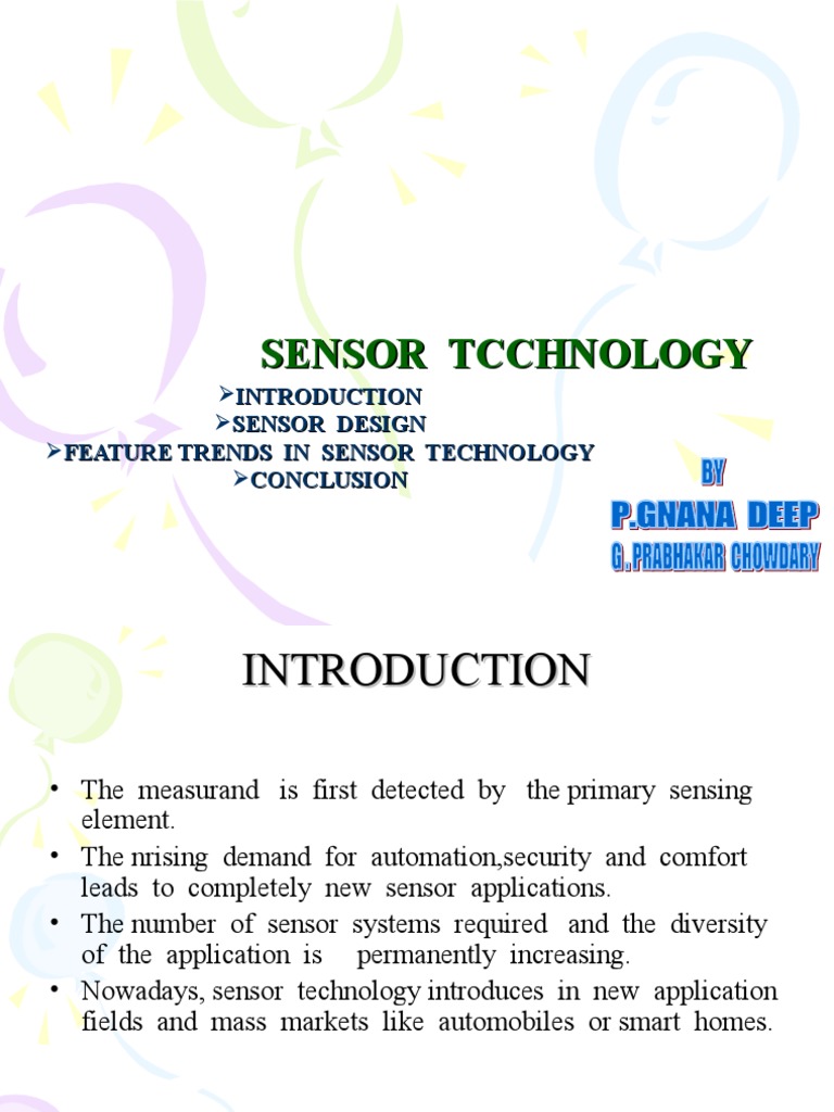 Sensor Technology | PDF | Sensor | Automation