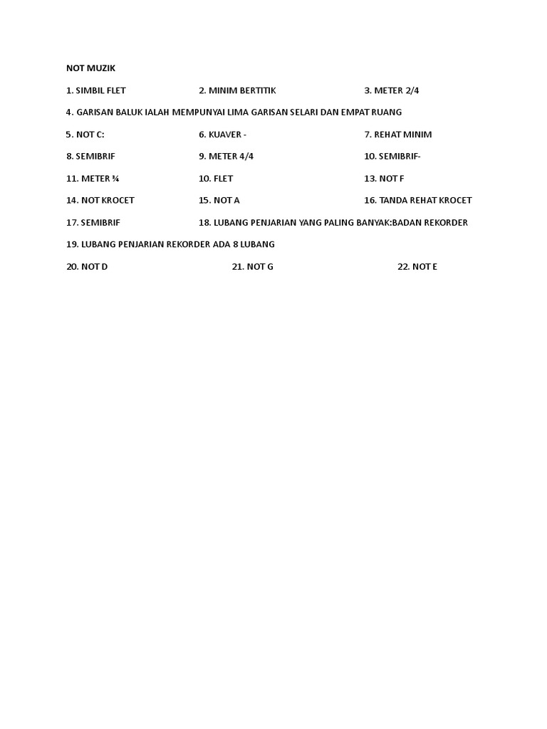 Not Muzik | PDF