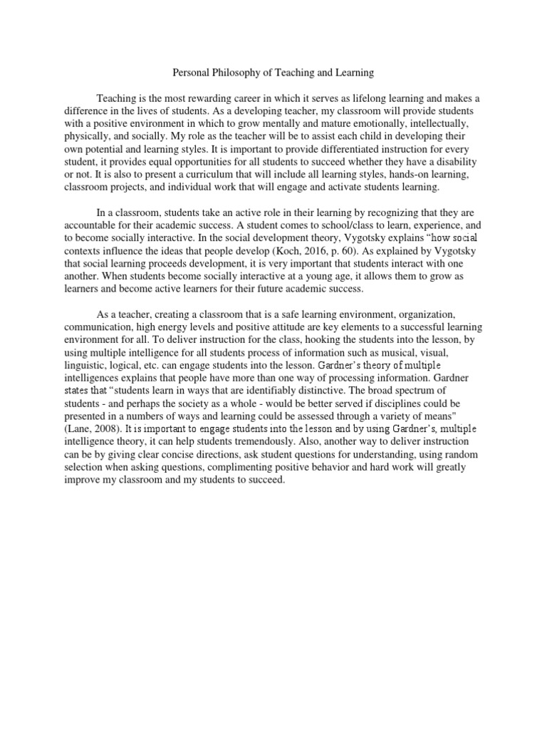 Philosophy Assignment | PDF | Applied Psychology | Learning