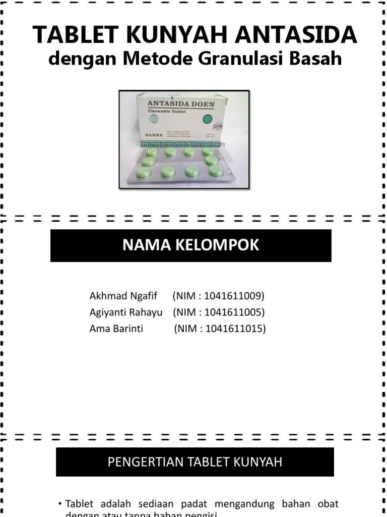 Tablet Kunyah Antasida | PDF