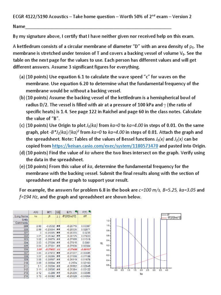 Ecgr 4122 Test 2 Take Home Part v2 | PDF | Physical Quantities ...