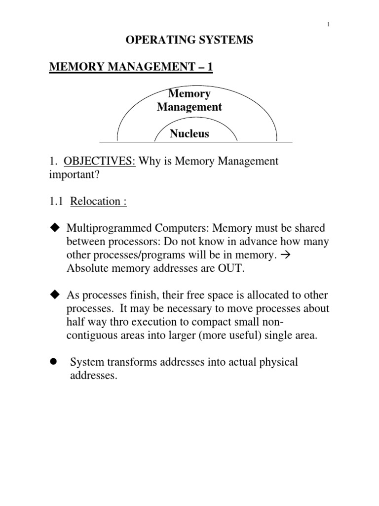 Memory Management & Virtual Memory | PDF | Computer Data Storage | Computer Program