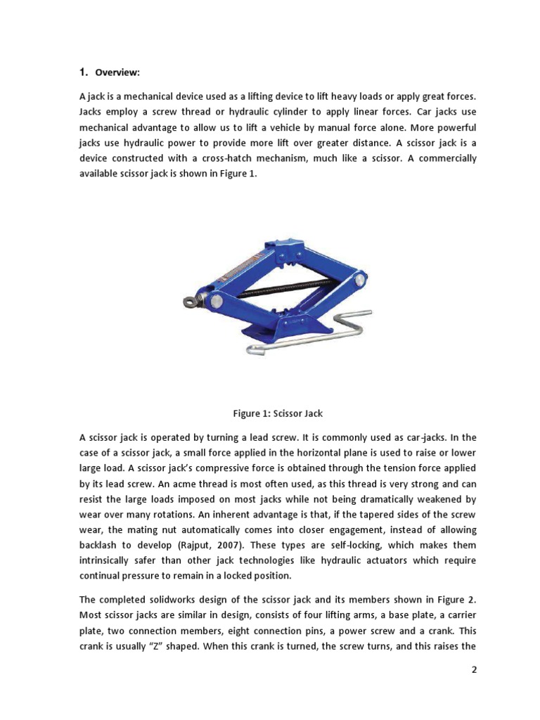 Design Scissor Jack | Strength Of Materials | Stress (Mechanics)