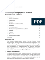 Sop For Operation & Cleaning of Bottle Filling Machine | PDF