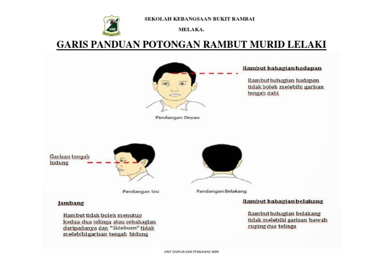 Garis Panduan Potongan Rambut Murid Lelaki | PDF