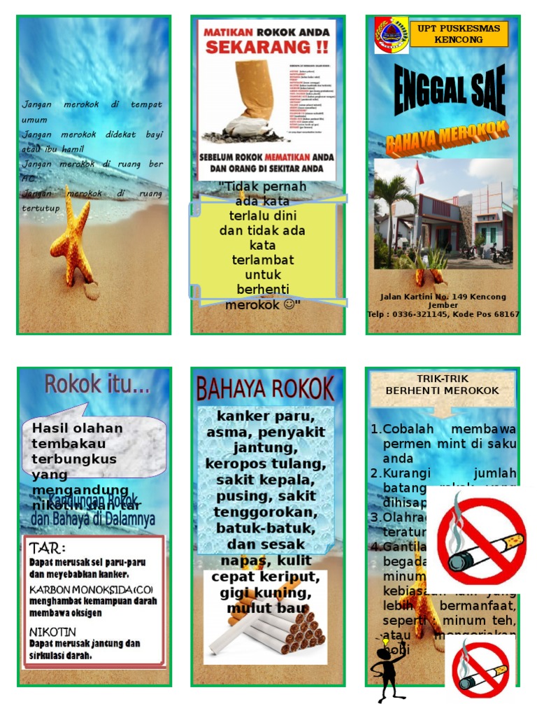 Leaflet Sap Bahaya Rokok | PDF