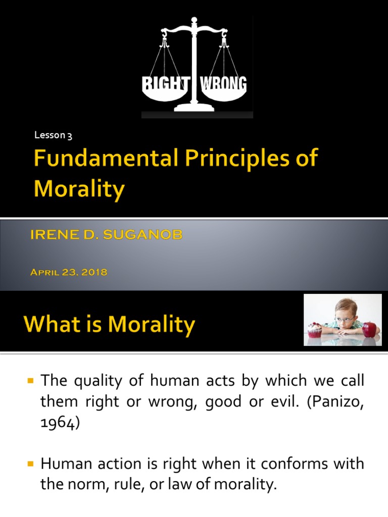 Fundamental Principles of Morality | Value (Ethics) | Morality