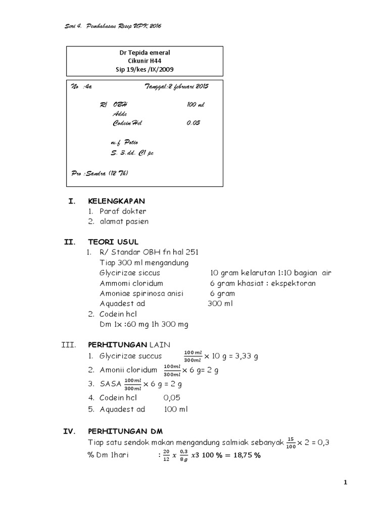 Resep Obat dan Racikan Potio Nigra | PDF | Sains & Matematika