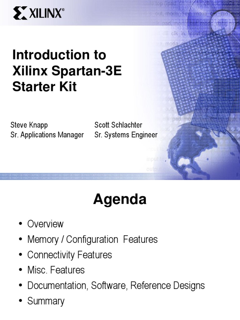 Introduction To Spartan-3E Starter Kit Online Training | PDF | Field ...
