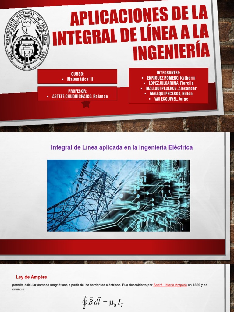 Aplicación de Ntegral de Línea | PDF | Campo magnético | Ecuaciones de Maxwell