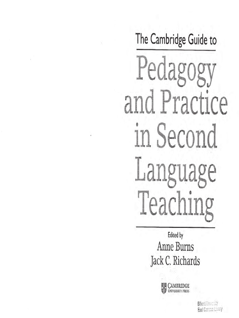 Burns & Richards (2012) Pedagogy and Practice N Second Language Teaching - 3 PDF | PDF