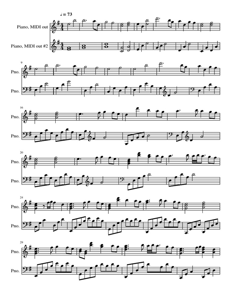 Fairy Tail Main Theme Slow Piano Version | PDF | Musical Compositions ...
