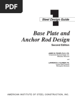 AISC Design Guide 01 - Base Plate and Anchor Rod Design | PDF