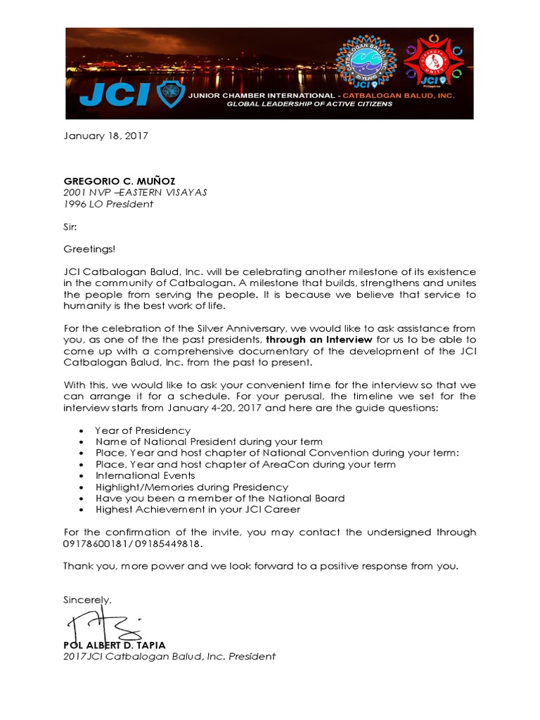 Comm Letter For Presidents | PDF