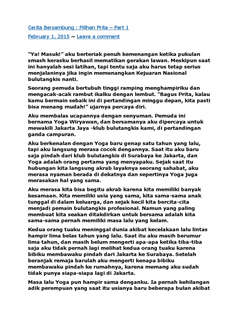 Cerita Bersambung | PDF