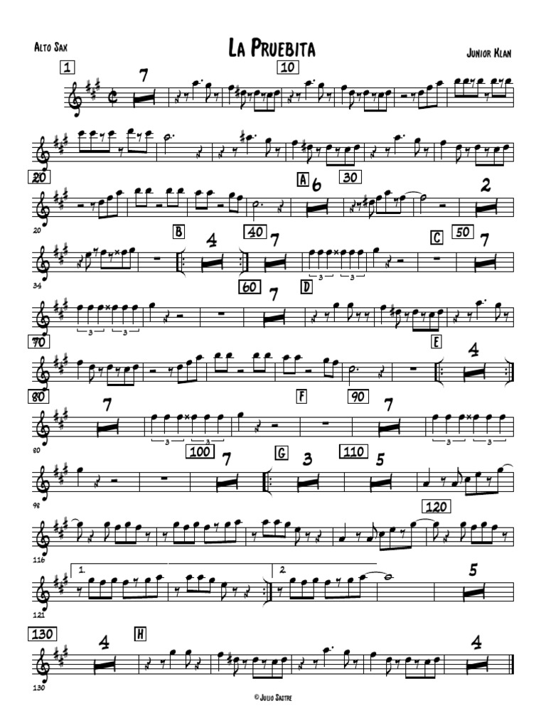 La Pruebita - Alto Sax | PDF