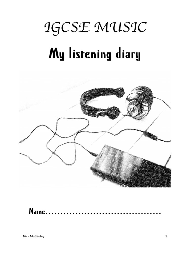IGCSE - Listening Diary | PDF | Musical Compositions | Harmony