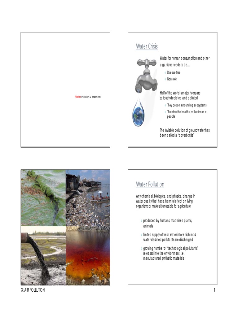 Water Pollution | PDF | Eutrophication | Water Pollution